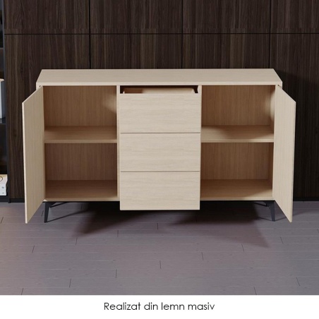 Consola mobilier premium Modero, Homedit Culoare Alb Lungime 120 cm