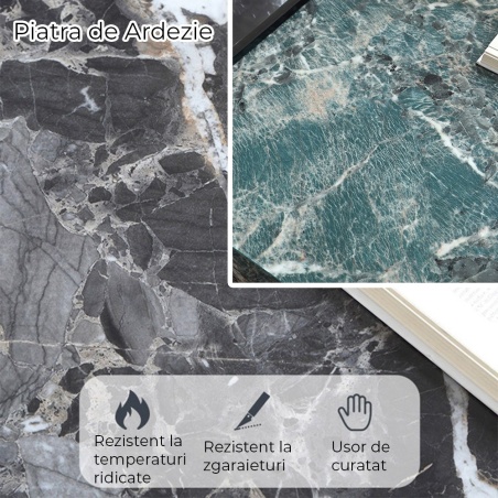 Set consola tv si masa cafea premium Marb, Homedit