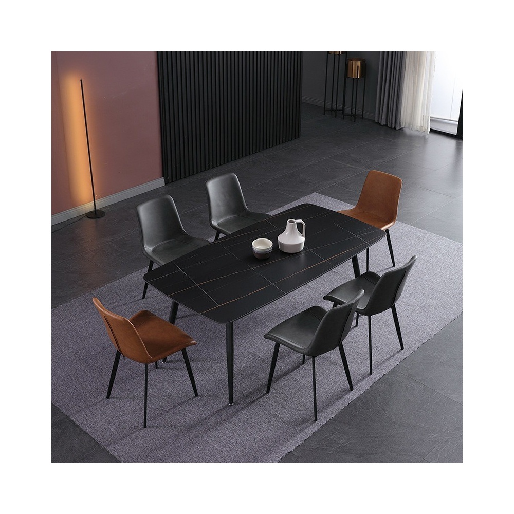 Masa dining lemn si piatra naturala Highness, masa bucatarie