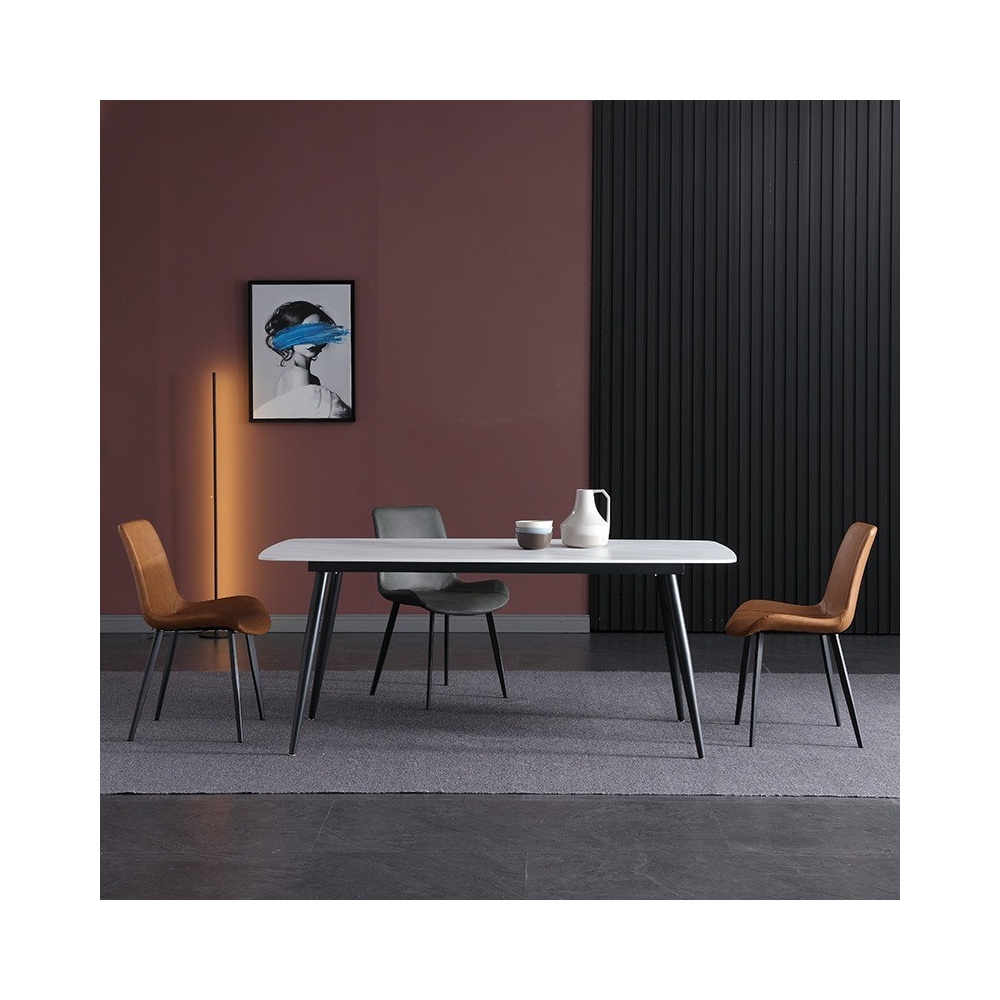 Masa dining lemn si piatra naturala Highness, masa bucatarie