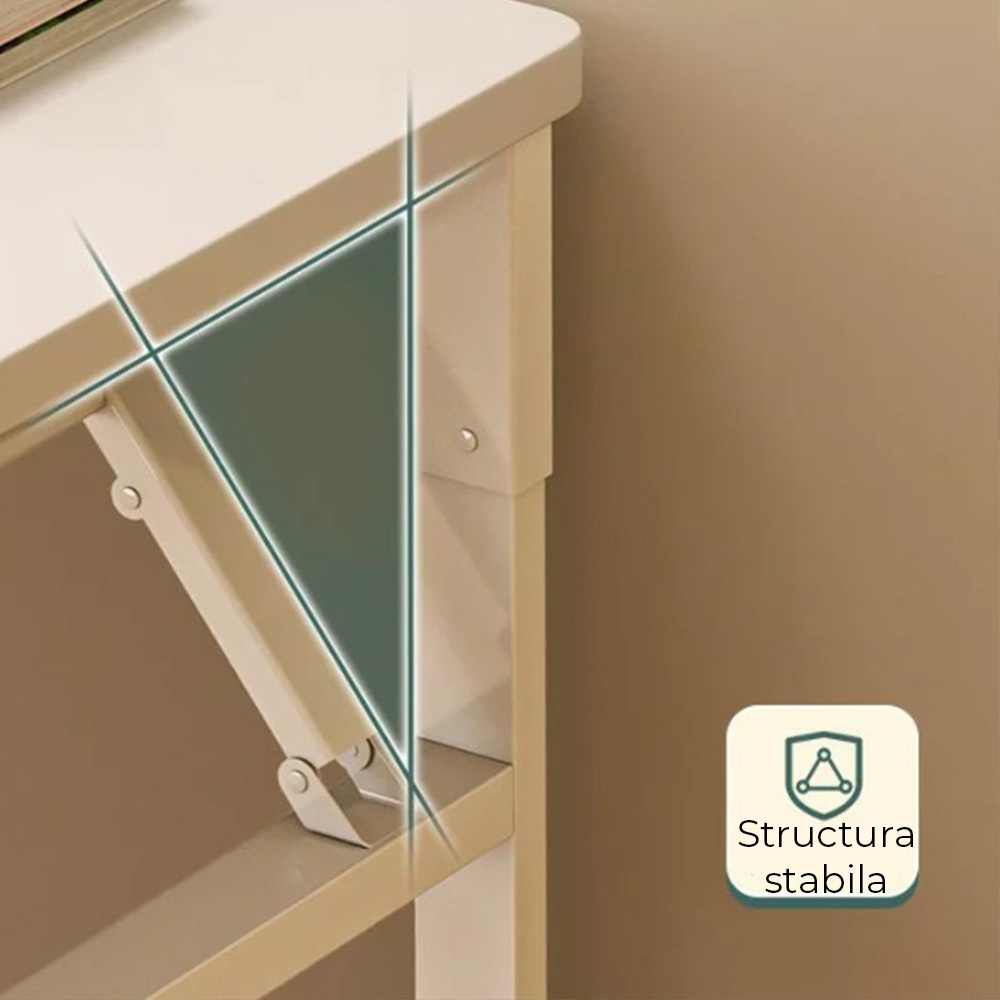 Birou pliabil Loft Maclean, dimensiuni: 107x55x75 cm, max 150 kg, cu ...