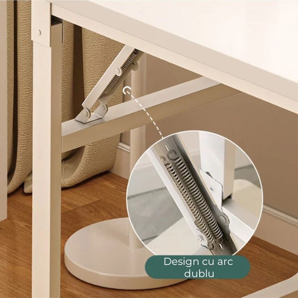 Birou pliabil Loft Maclean, dimensiuni: 107x55x75 cm, max 150 kg, cu ...