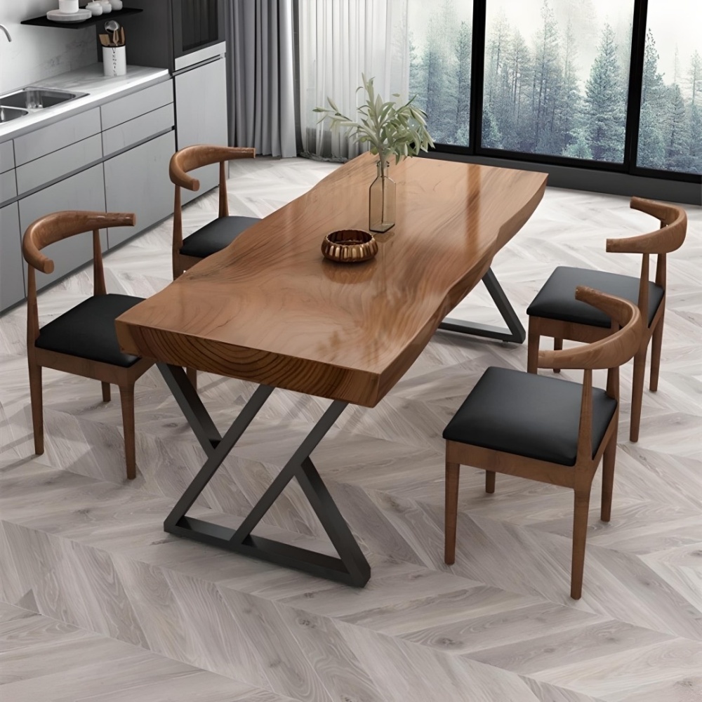 Masa dining din lemn masiv Genesis, masa bucatarie Homedit