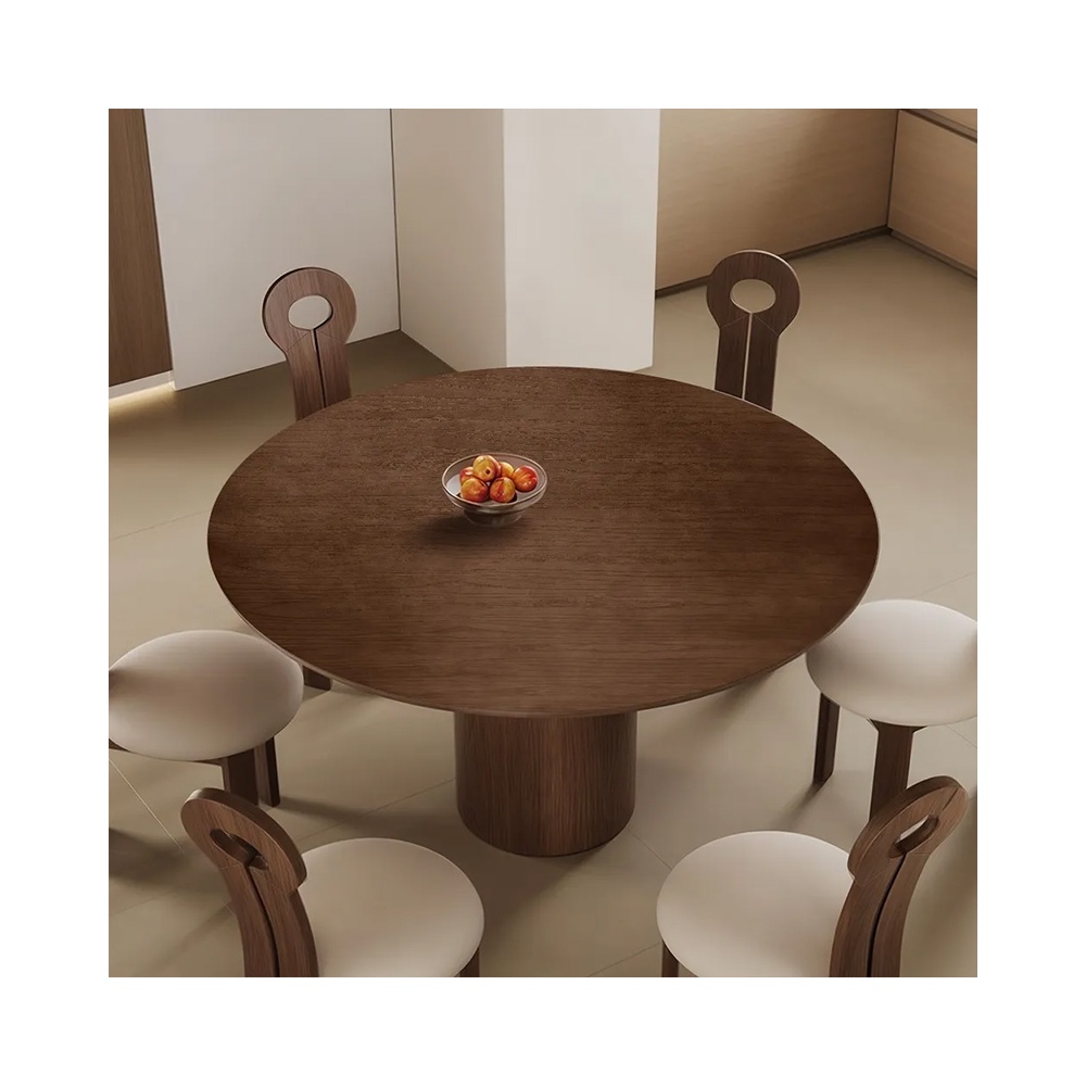 Masă Africa din lemn de frasin, masa rotunda cu diametru 120 cm | Homedit