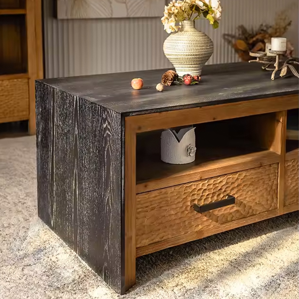 Masa cafea 120 cm din lemn masiv Wabi, Homedit