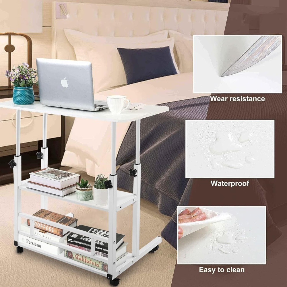 Birou reglabil, birou cu 3 polite, birou multifunctional, masa ...