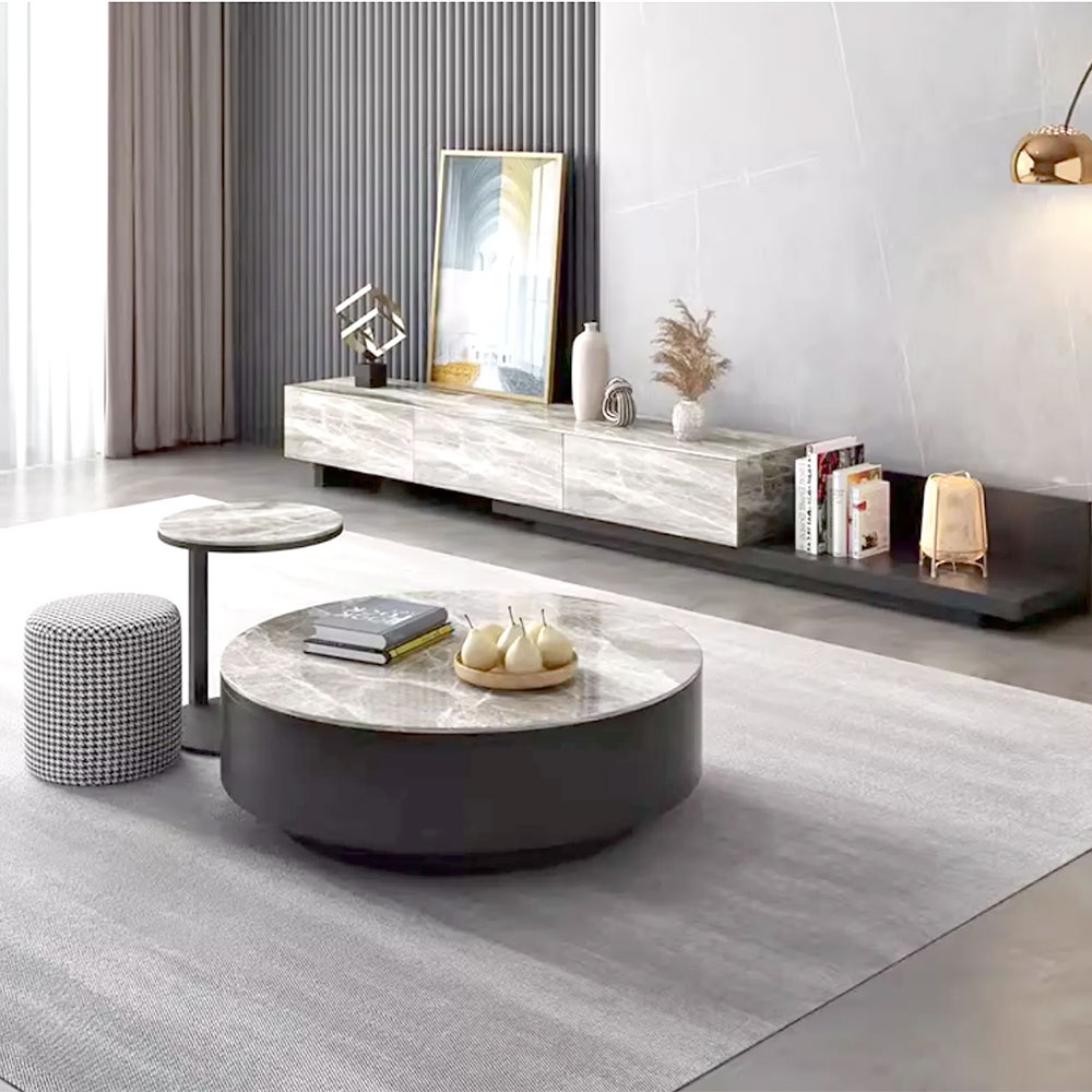 set masa cafea , Comoda tv extensibila, (180-260) x 40 x 29 cm Nicole, Homedit