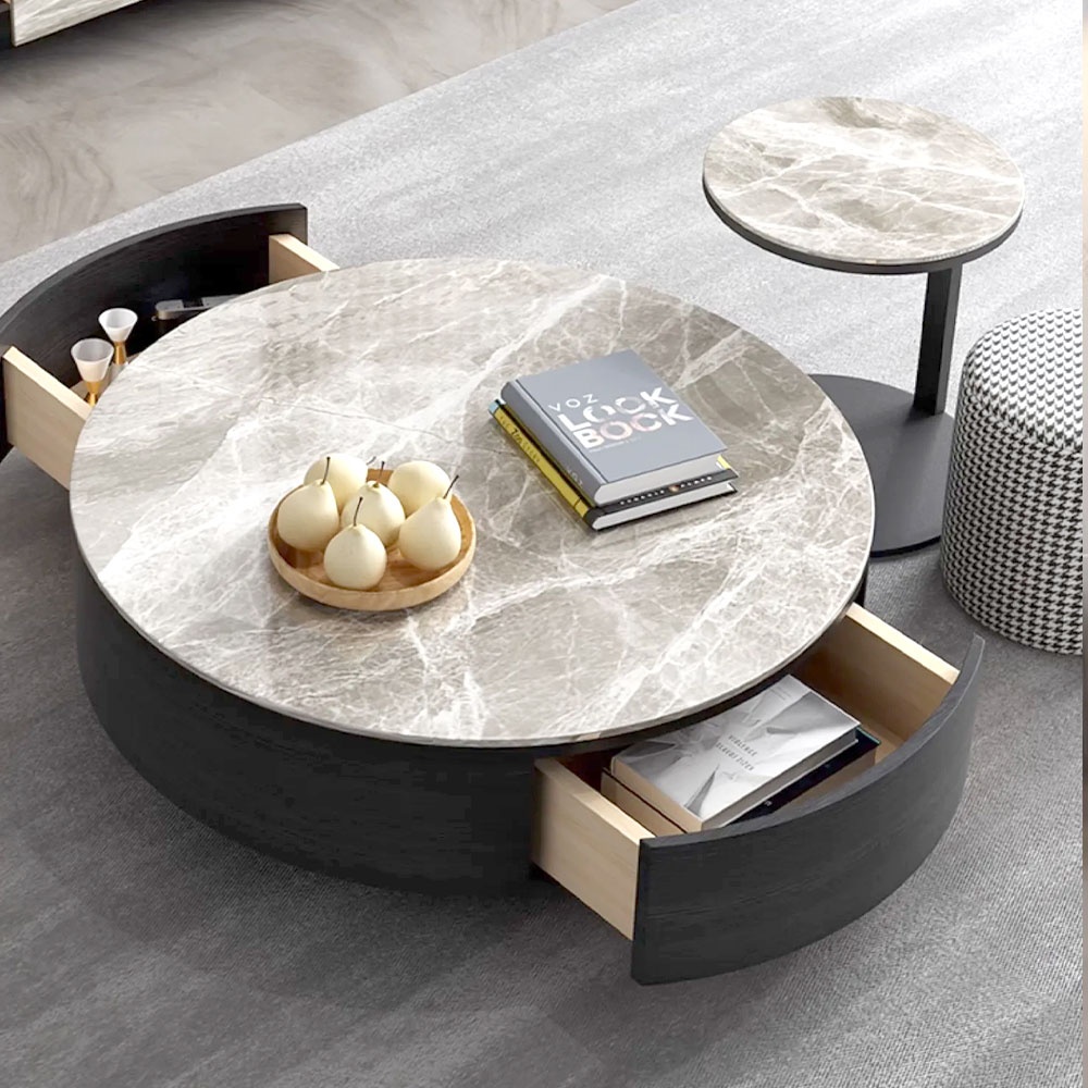 set masa cafea , Comoda tv extensibila, (180-260) x 40 x 29 cm Nicole, Homedit