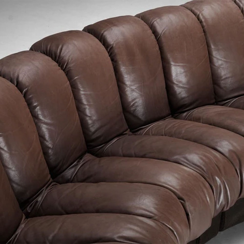 Canapea modulara premium Snake, 24 buc din lemn masiv si tapiterie ...