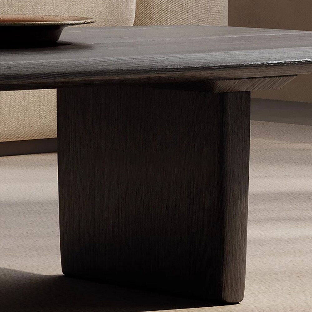 Masa cafea Timber, mastua premium din lemn de stejar rosu, 100 x 50 x ...