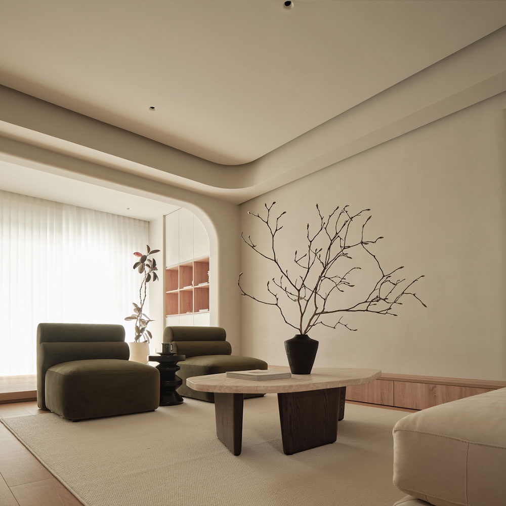 Masuta cafea premium Kaice, stejar rosu si piatra naturala, 120 x 68 x ...